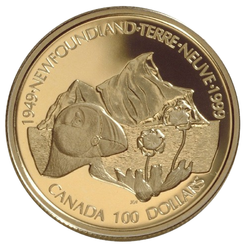 $100 50th Anniversary of Newfoundland's Confederation with Canada 1999