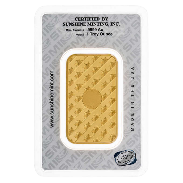 1 oz Sunshine Minting Gold Bar | MintedMarket