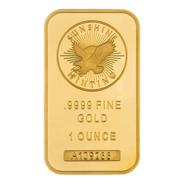 1 oz Sunshine Minting Gold Bar