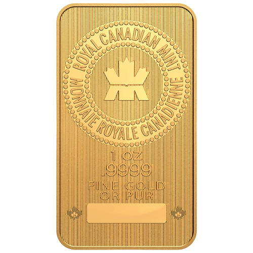 1 oz New Style Royal Canadian Mint Gold Bar