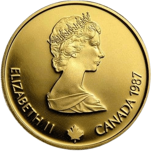 $100 Calgary XV Olympics Gold Coin 1987 | MintedMarket