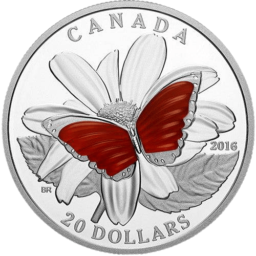 Wings of a Butterfly Silver Coin 2016